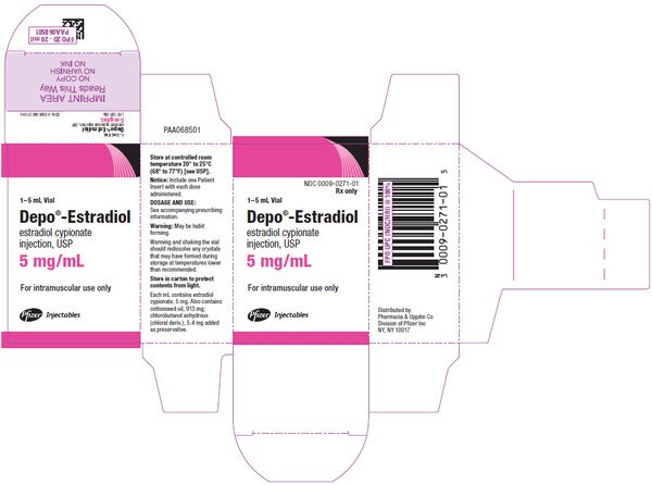 DEPO ESTRADIOL 5MG/ML VL 5ML - PFIZER PHARM