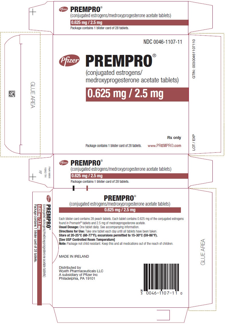 PREMPRO 0.625/2.5MG TAB 28 - PFIZER PHARM