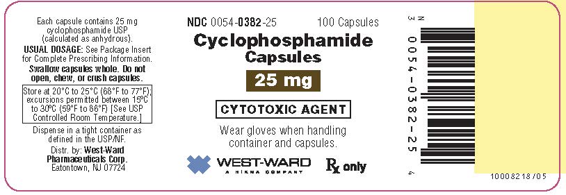 CYCLOPHOSPHAMIDE 25MG CAP 100 - HIKMA PHARMACEUTICALS USA INC