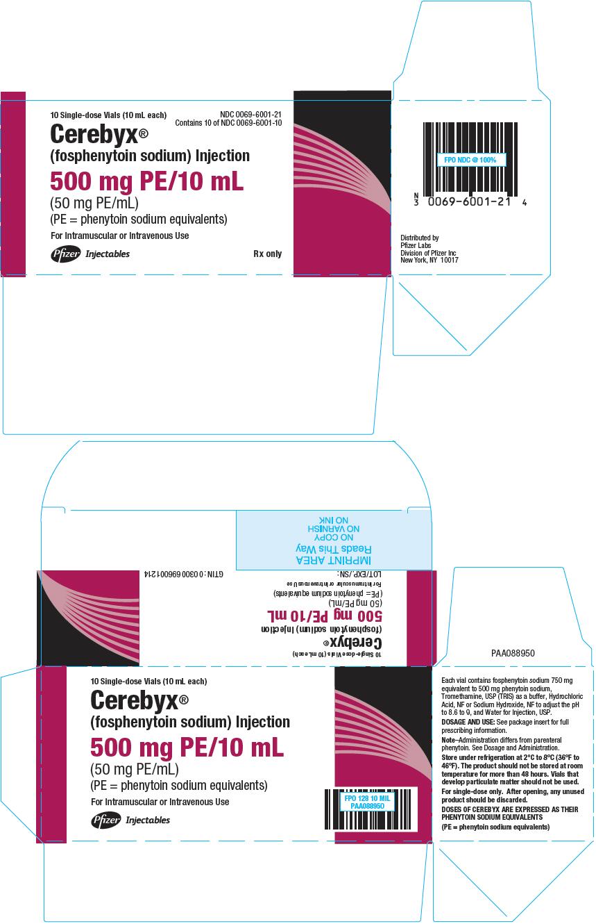 CEREBYX 500MG PE VL 10X10ML - PFIZER PHARM