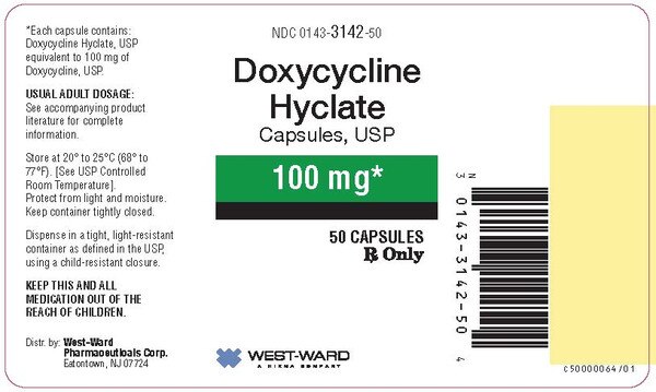 DOXYCYCLINE HYCLATE 100MG CAP 50 - HIKMA PHARMACEUTICALS USA INC