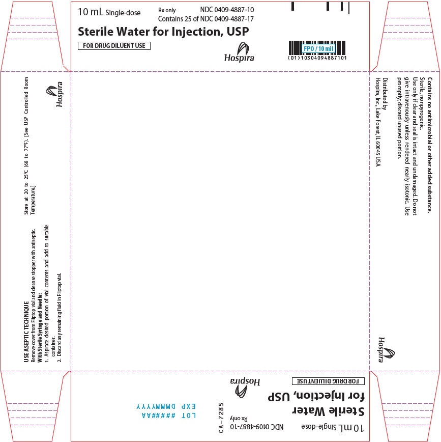 STERILE WATER FOR INJECTION FTV 25X10ML - PFIZER INC.