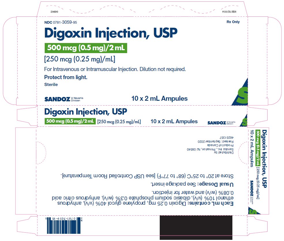 DIGOXIN 500MCG AMP 10X2ML - SANDOZ