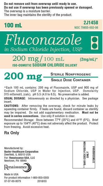 FLUCONAZOLE INJ 200MG BAG 6X100ML - WOODWARD PHARMA